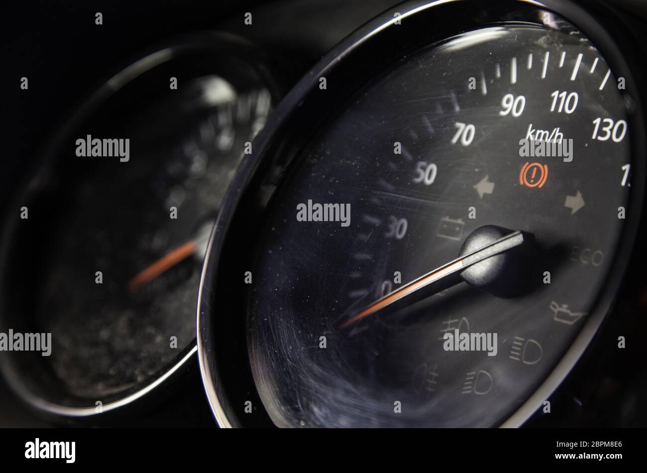 Car speedometer, speed control detail Stock Photo - Alamy