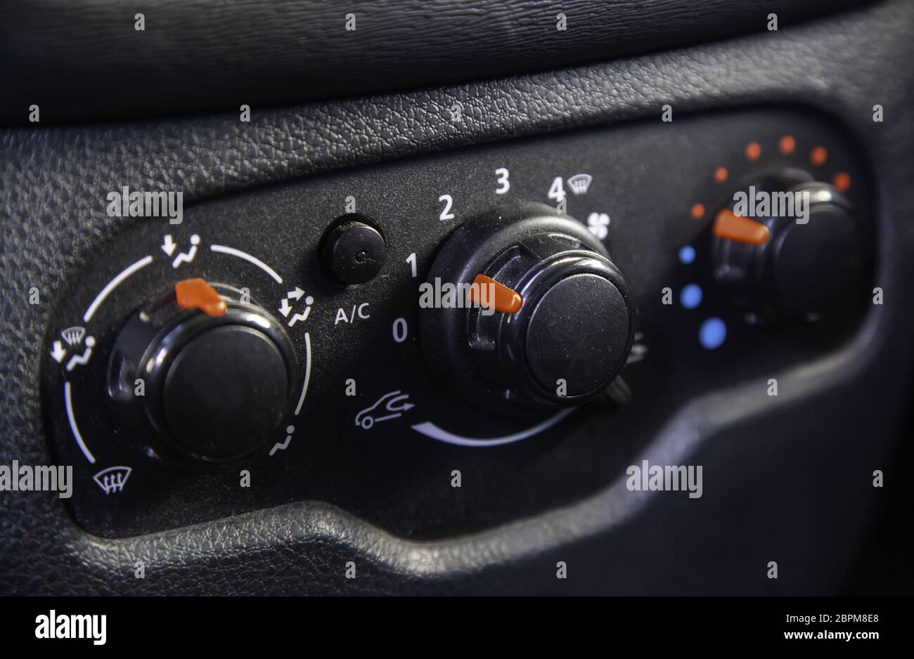 Car air conditioning controls, detail of comfort and luxury Stock Photo ...