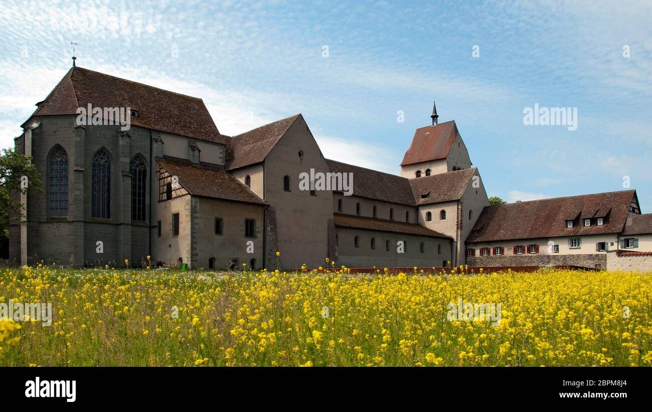 Benedictine monastery Reichenau near Lake Constance, Germany Stock ...