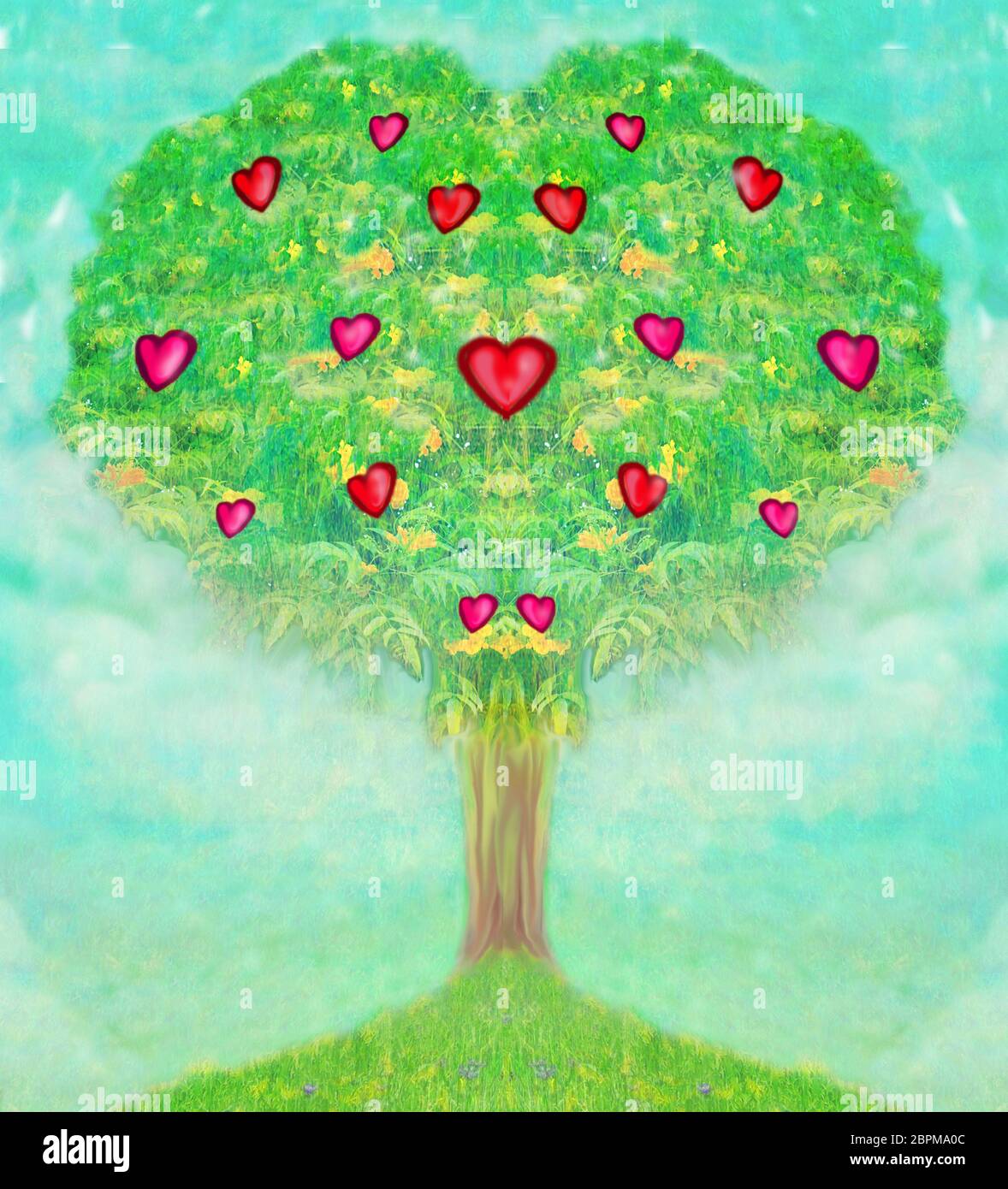 Tree of love Stock Photo - Alamy