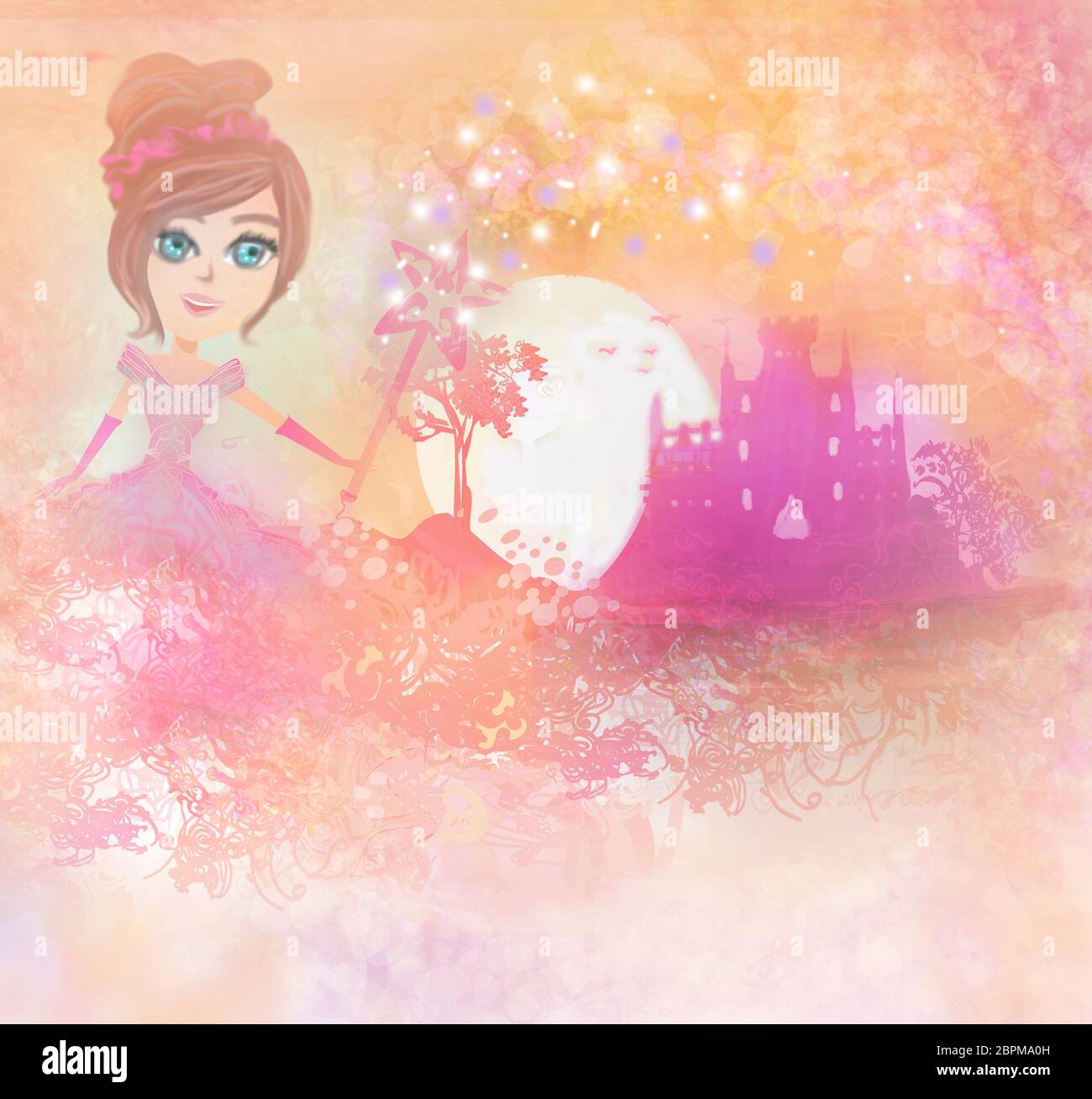 Magic Fairy Tale Princess Castle Stock Photo - Alamy