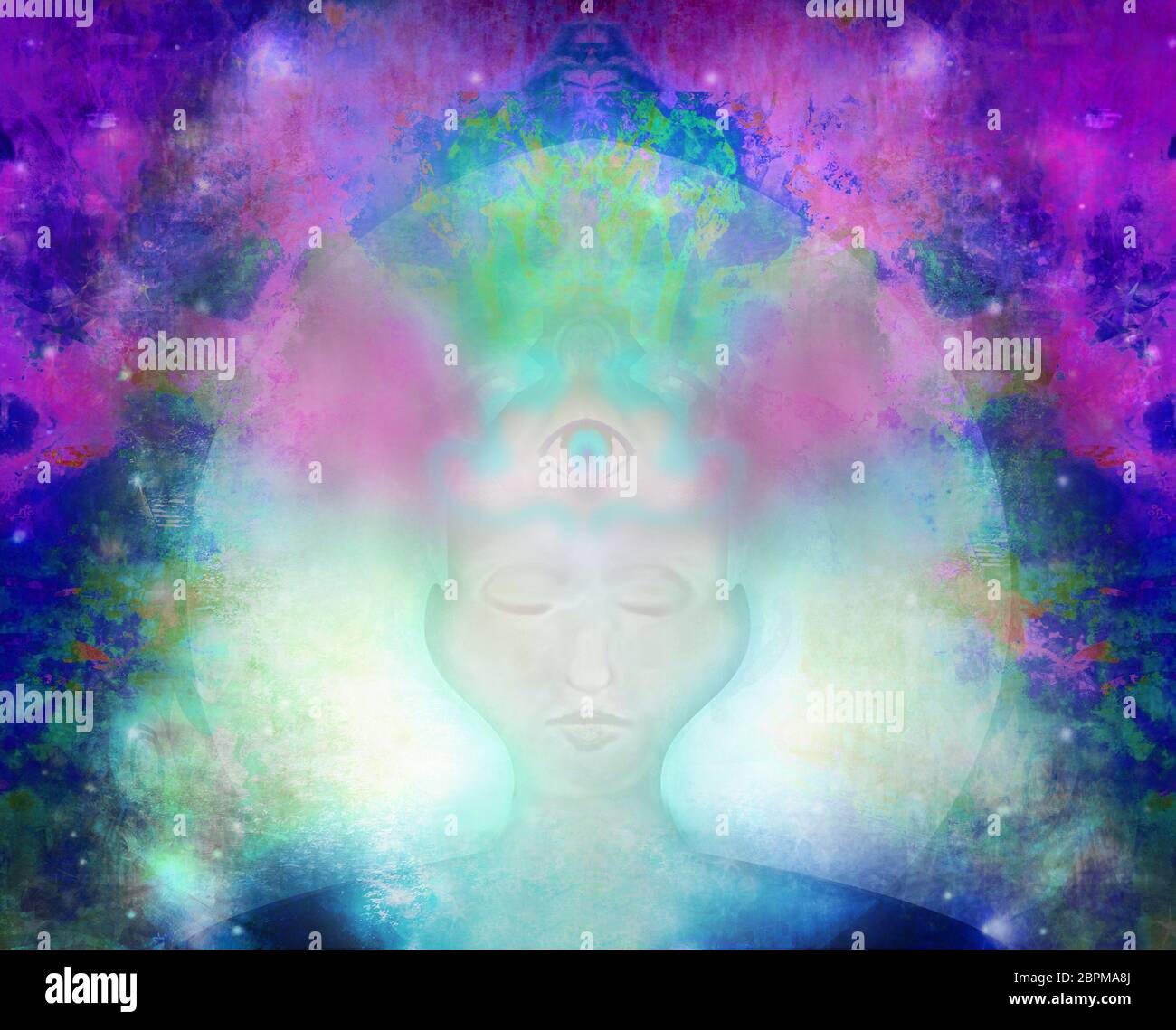 Man third eye psychic supernatural senses hi-res stock photography and ...