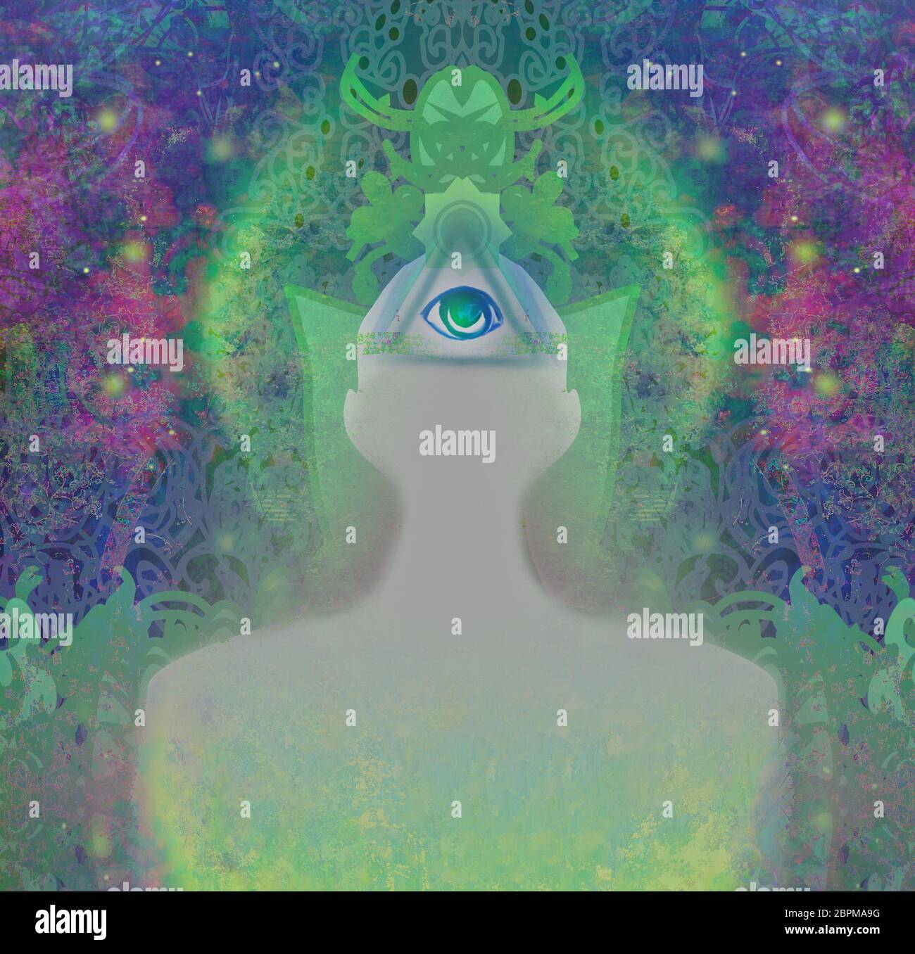 Man third eye psychic supernatural senses hi-res stock photography and ...