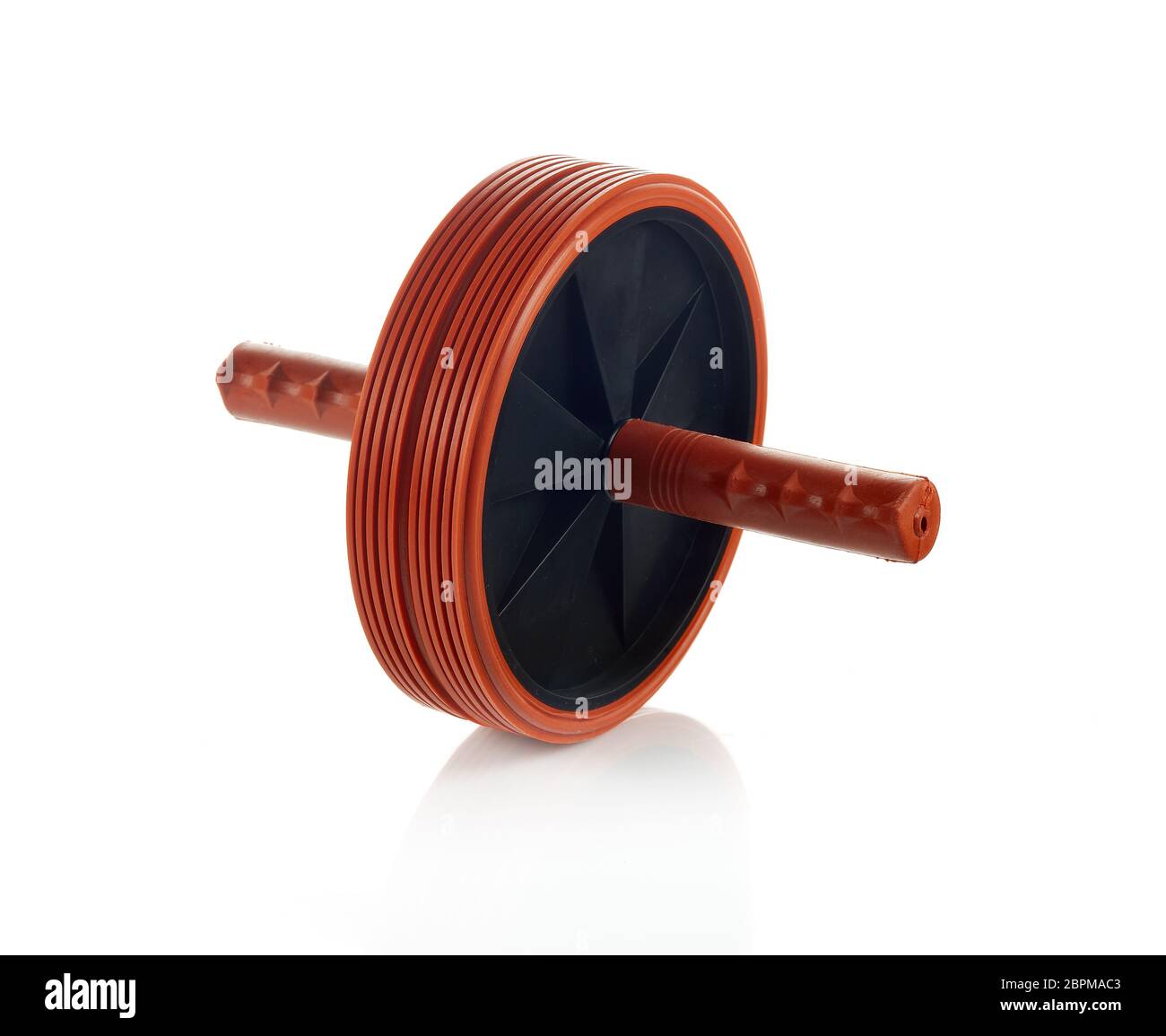 Fitness exercise orange roller isolated on a white background. Sporty ...