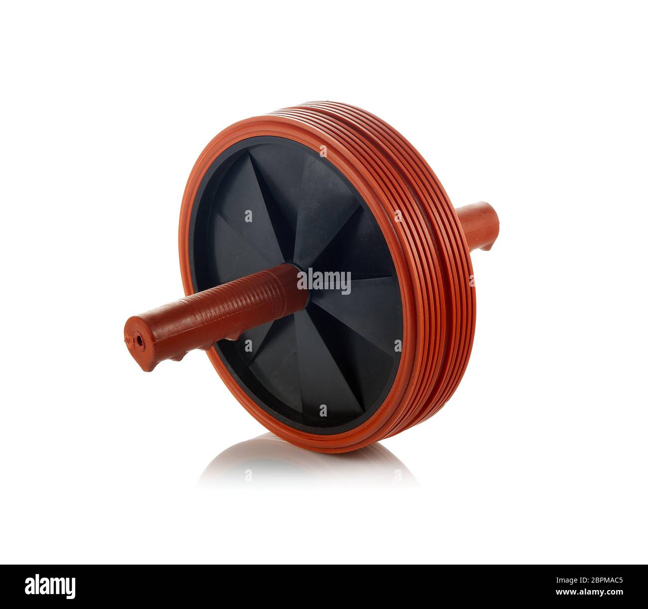 Fitness exercise orange roller isolated on a white background. Sporty ...