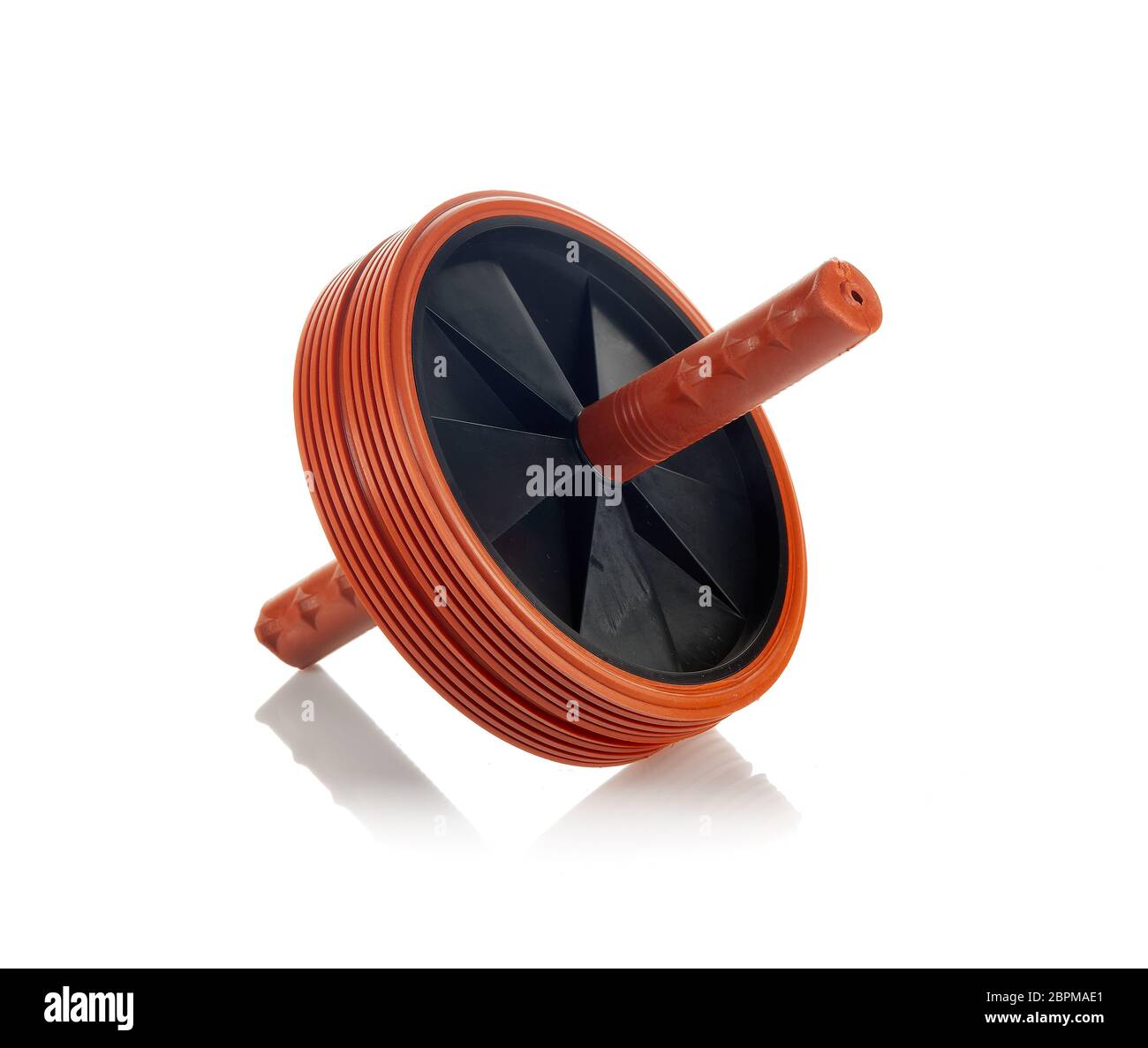 Fitness exercise orange roller isolated on a white background. Sporty ...