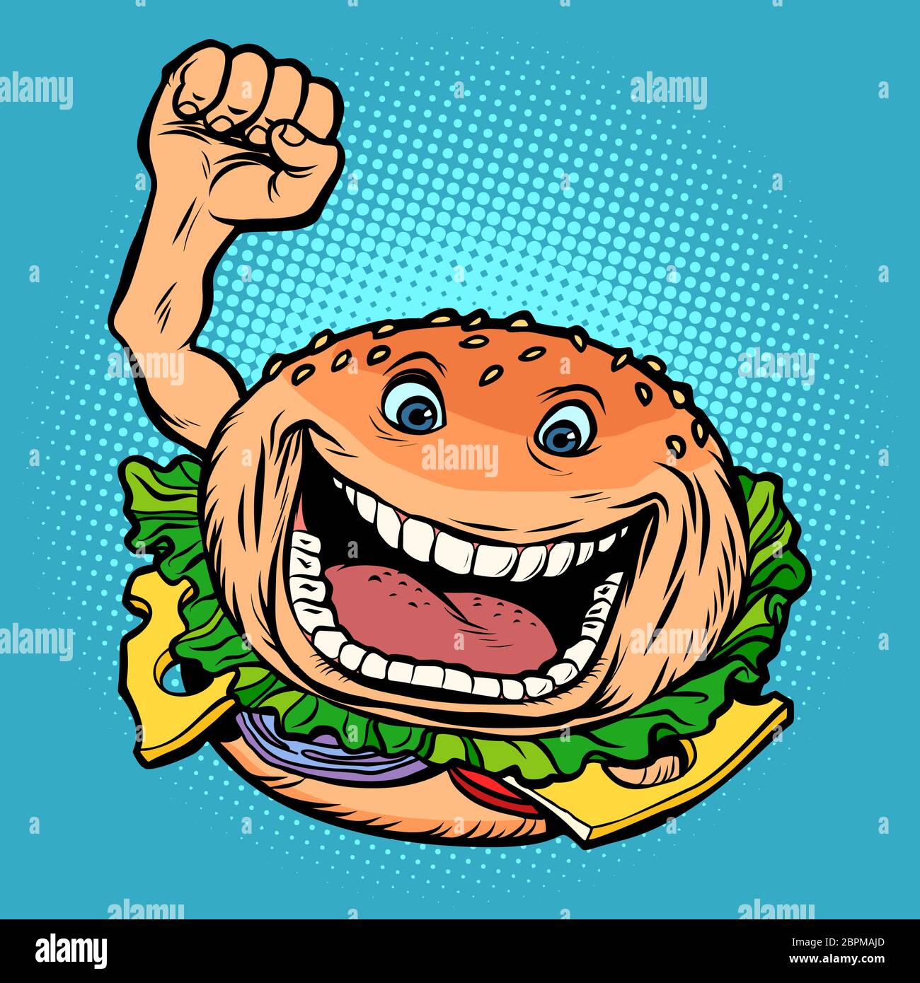 Burger mascot hi-res stock photography and images - Alamy