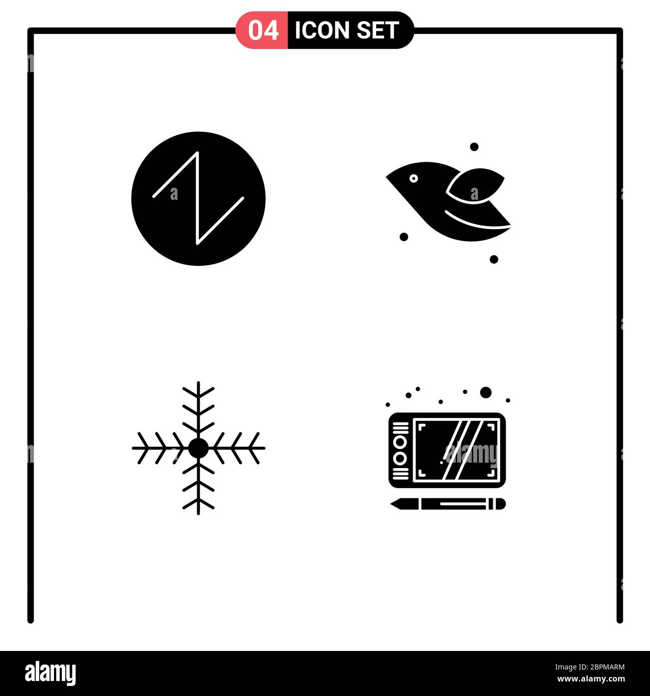 Snowflake animal Stock Vector Images - Alamy