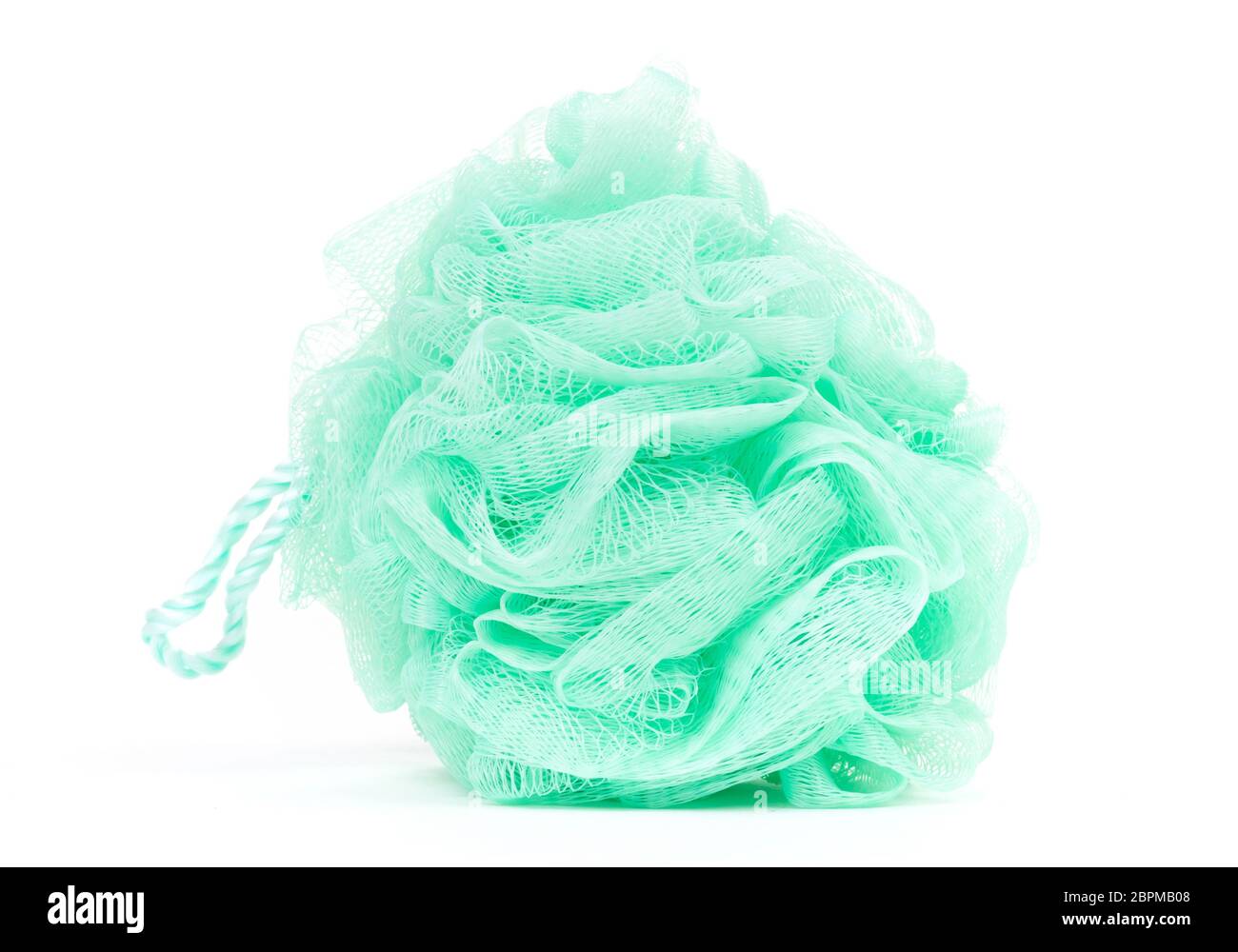 Shower sponge isolated on a white background Stock Photo - Alamy