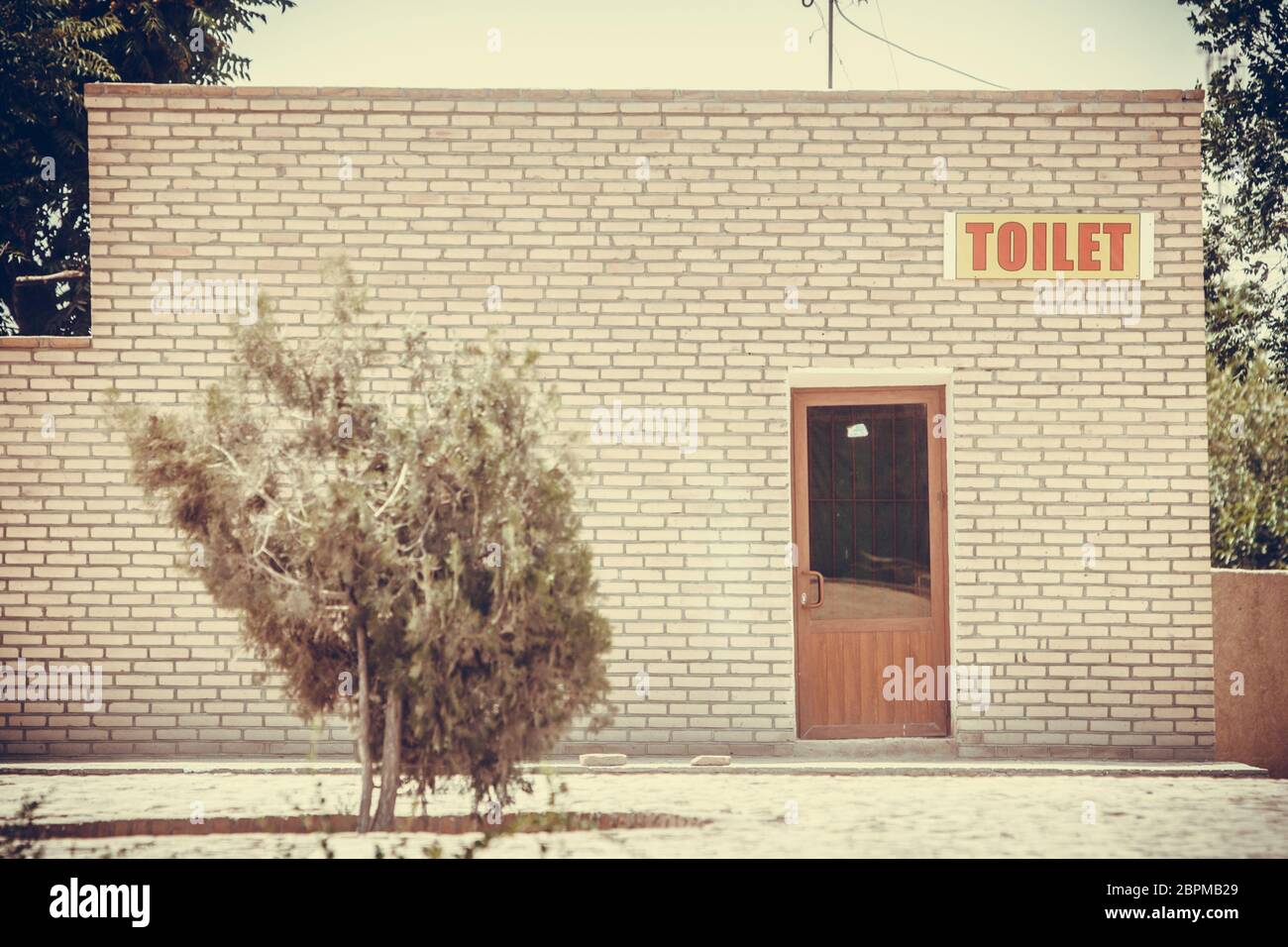 Color image of an entrance to a public toilet Stock Photo - Alamy