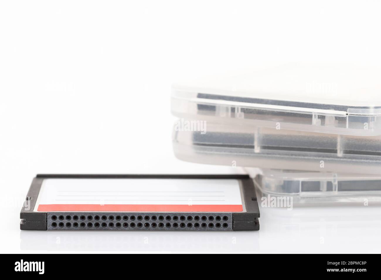 Compact Flash memory cards (CF card) on white background Stock Photo ...