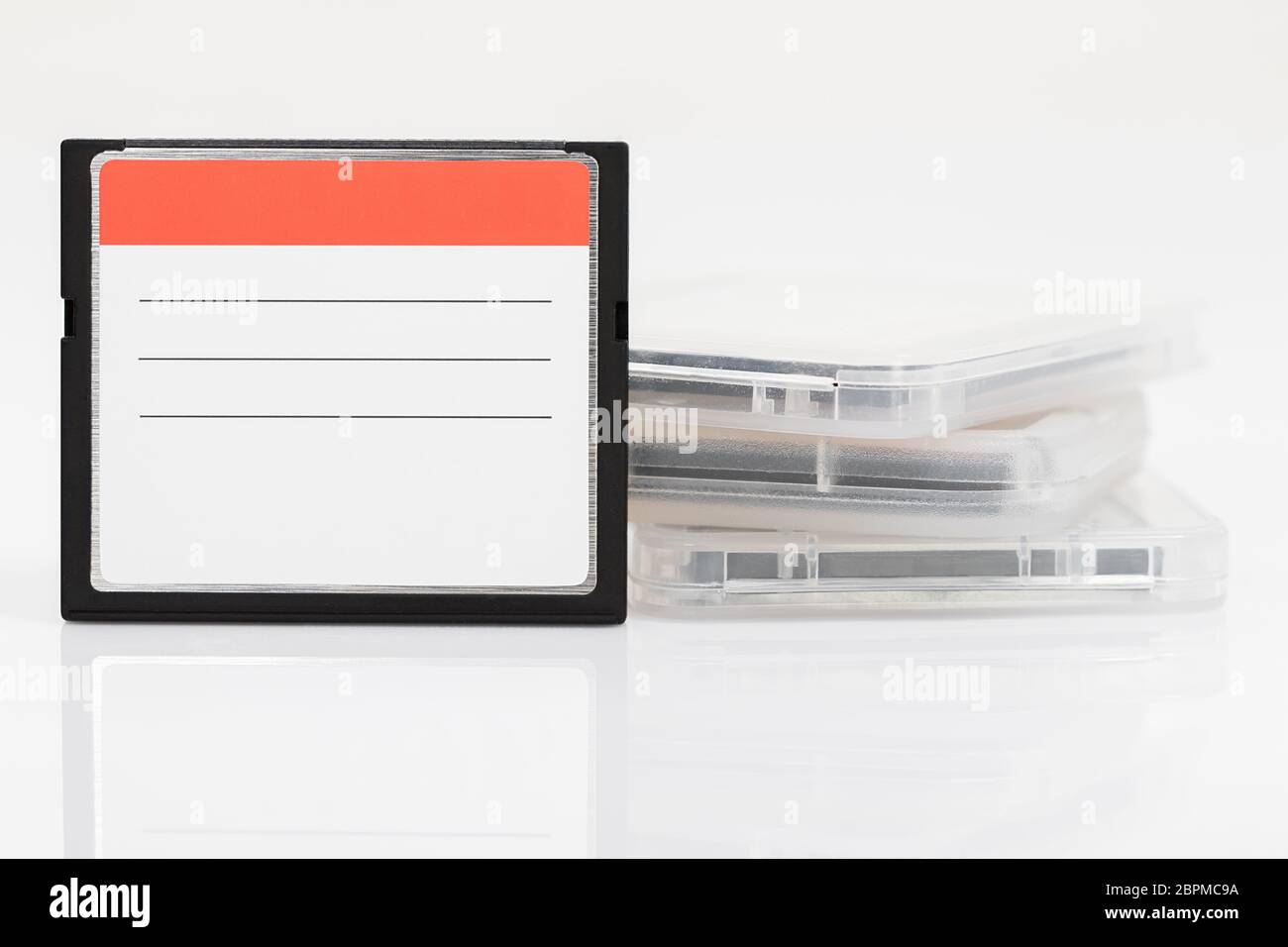 Compact Flash memory cards (CF card) on white background Stock Photo ...