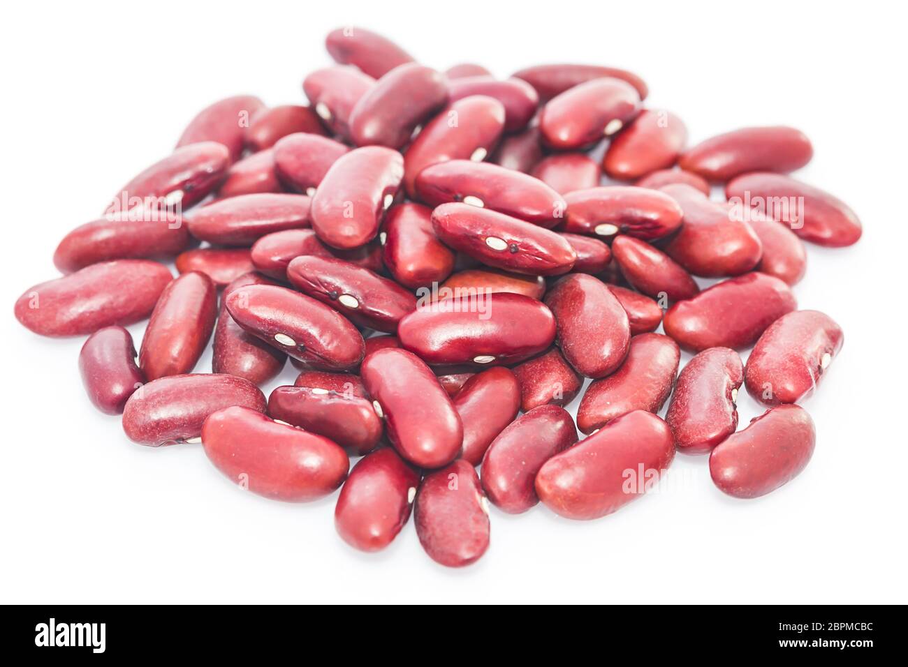 Close up dried kidney beans on white background Stock Photo - Alamy