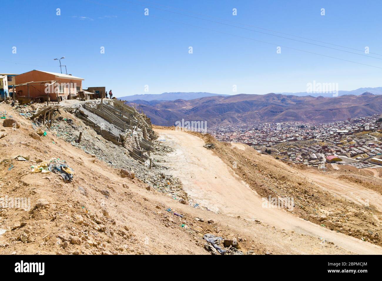 Potosi aerial view,Bolivia.Bolivian mining city Stock Photo - Alamy