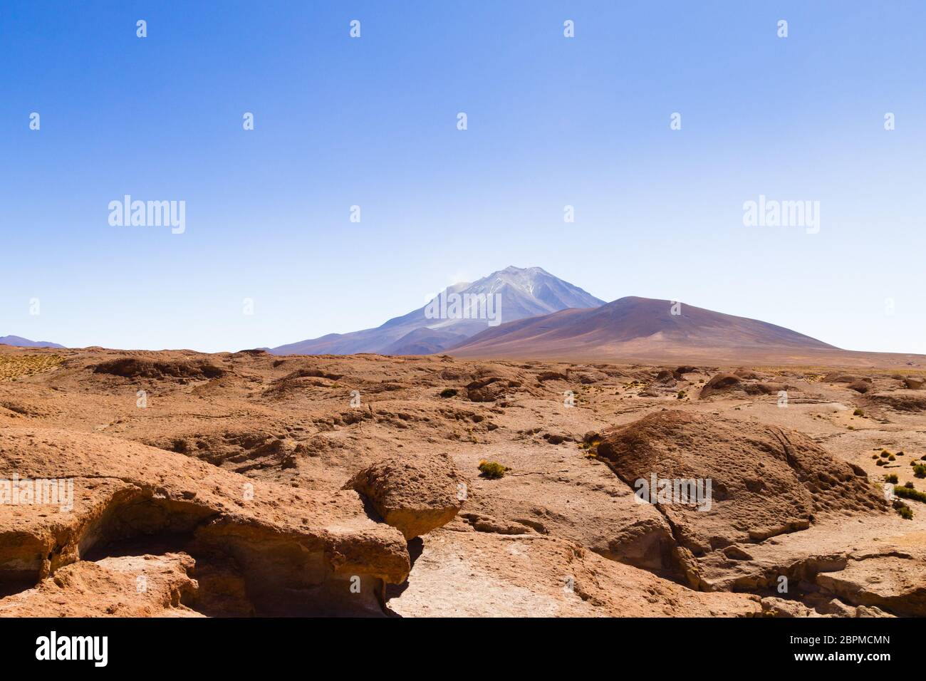 Bolivian mountains landscape,Bolivia.Andean plateau view.Volcano view ...