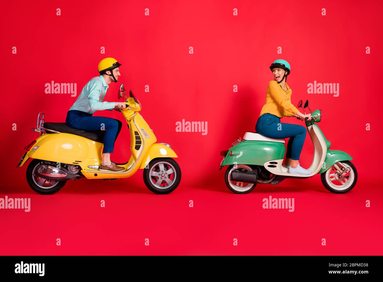 Profile side view of her she his he nice attractive positive cheerful ...