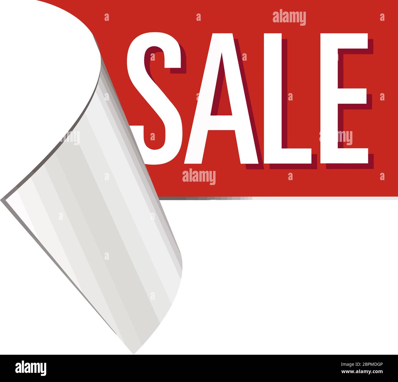 sale paper tear web illustration Stock Photo - Alamy