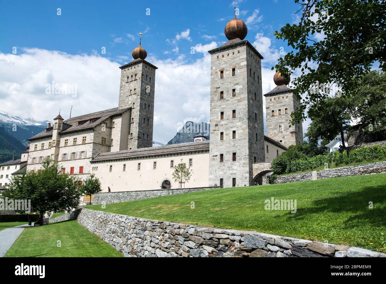 The Stockalper Palace is a castle build between 1651 and 1671 in Brig ...