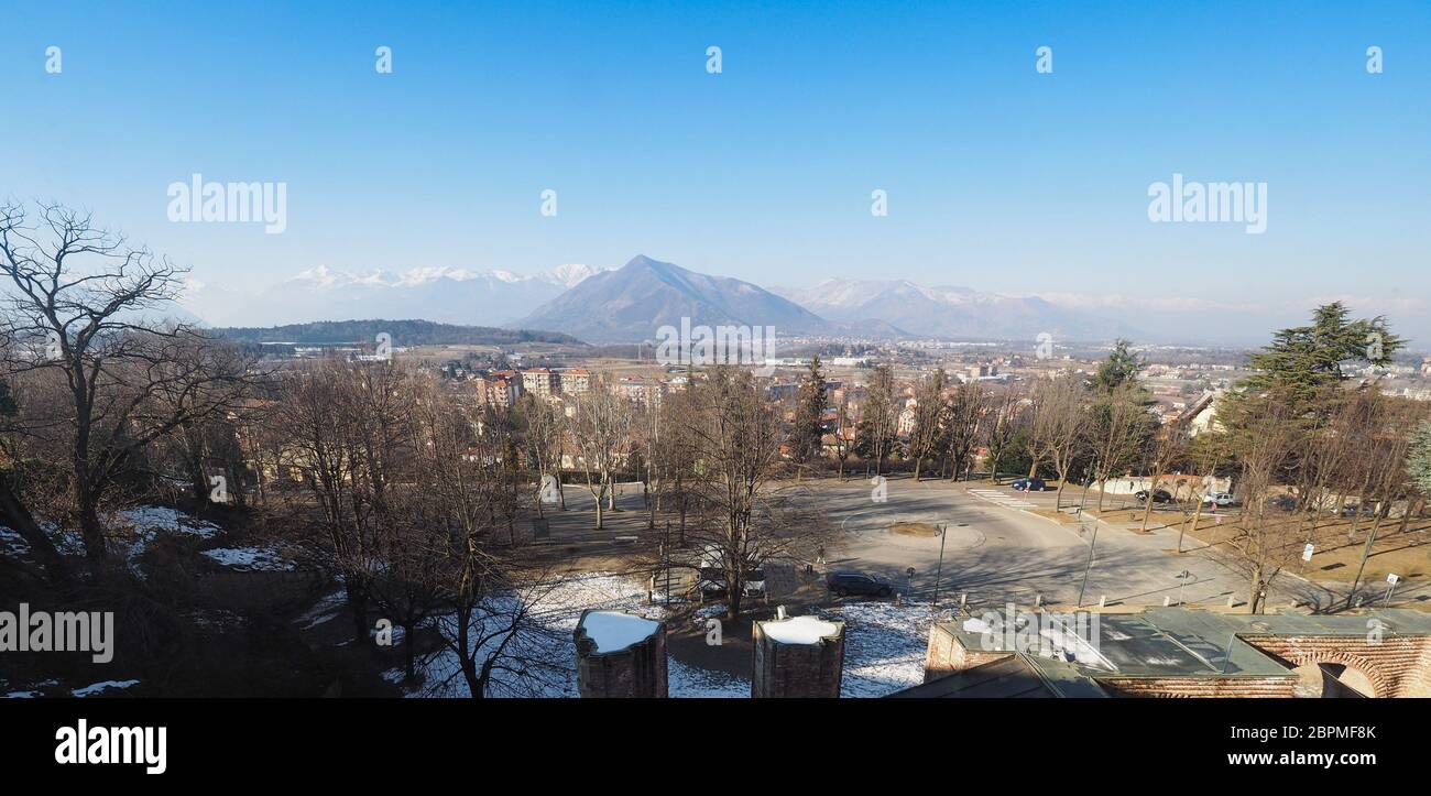 Mount Musine mountain in The Graian Alps Seen From Rivoli, Italy Stock ...