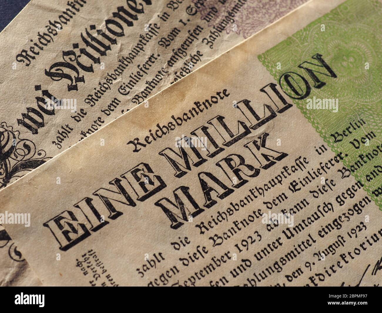 German two zwei mark banknote hi-res stock photography and images - Alamy