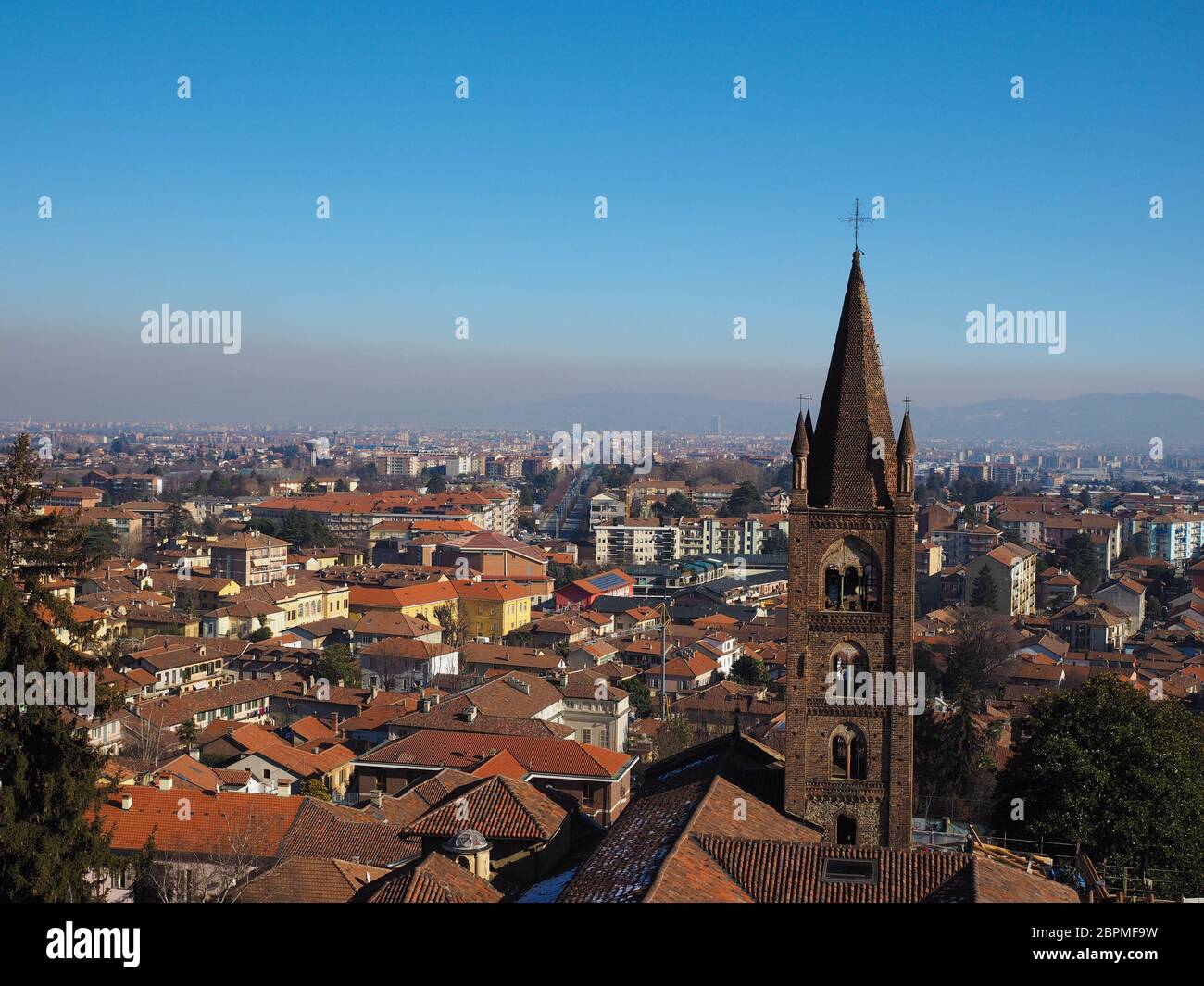 Aerial view of the city of Rivoli, Italy Stock Photo - Alamy