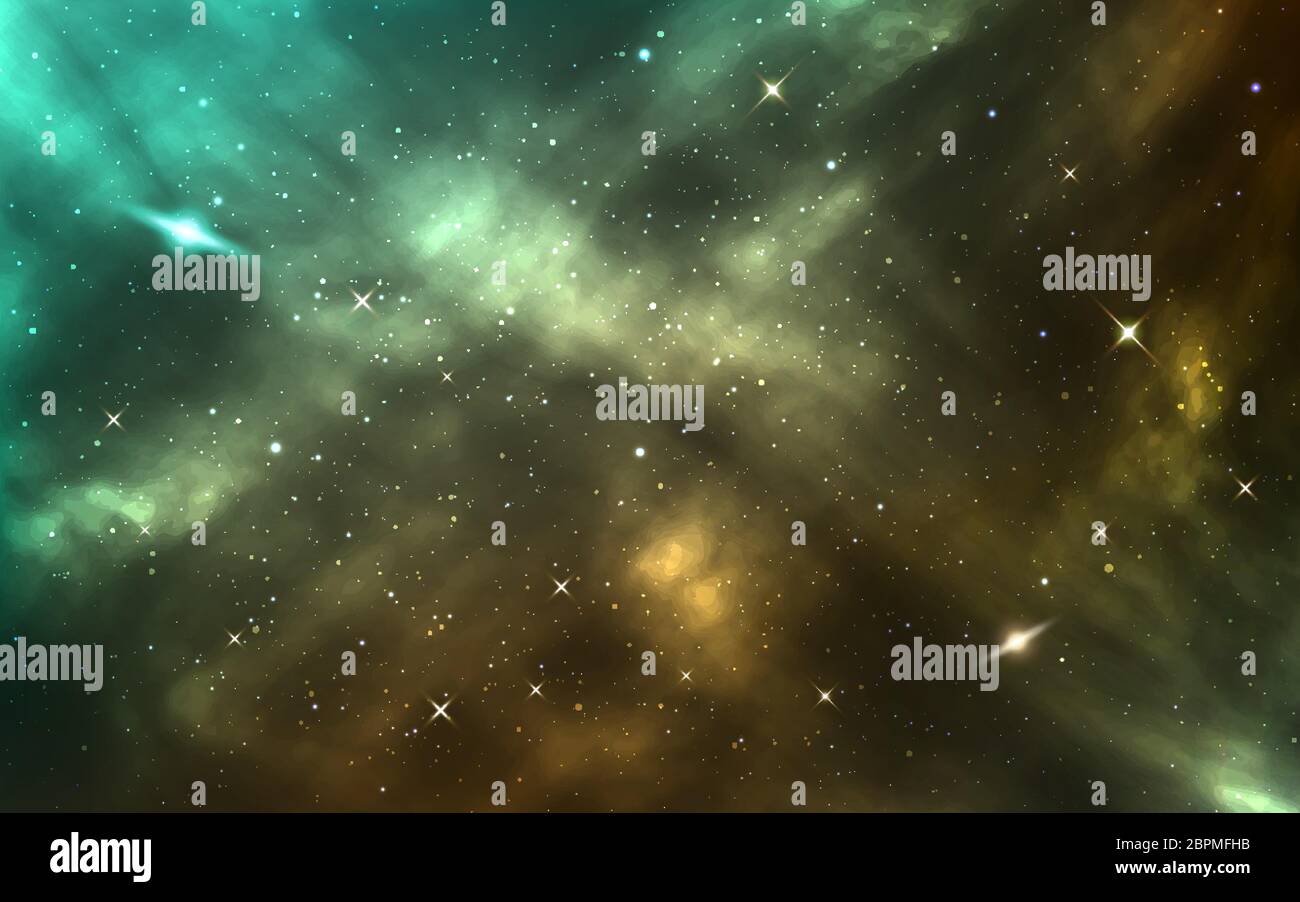 Space background. Realistic cosmic texture. Starry nebula and shining ...