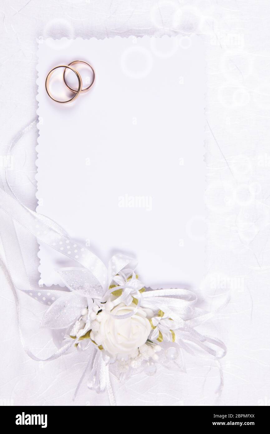 wedding background with place for text and accessory Stock Photo - Alamy