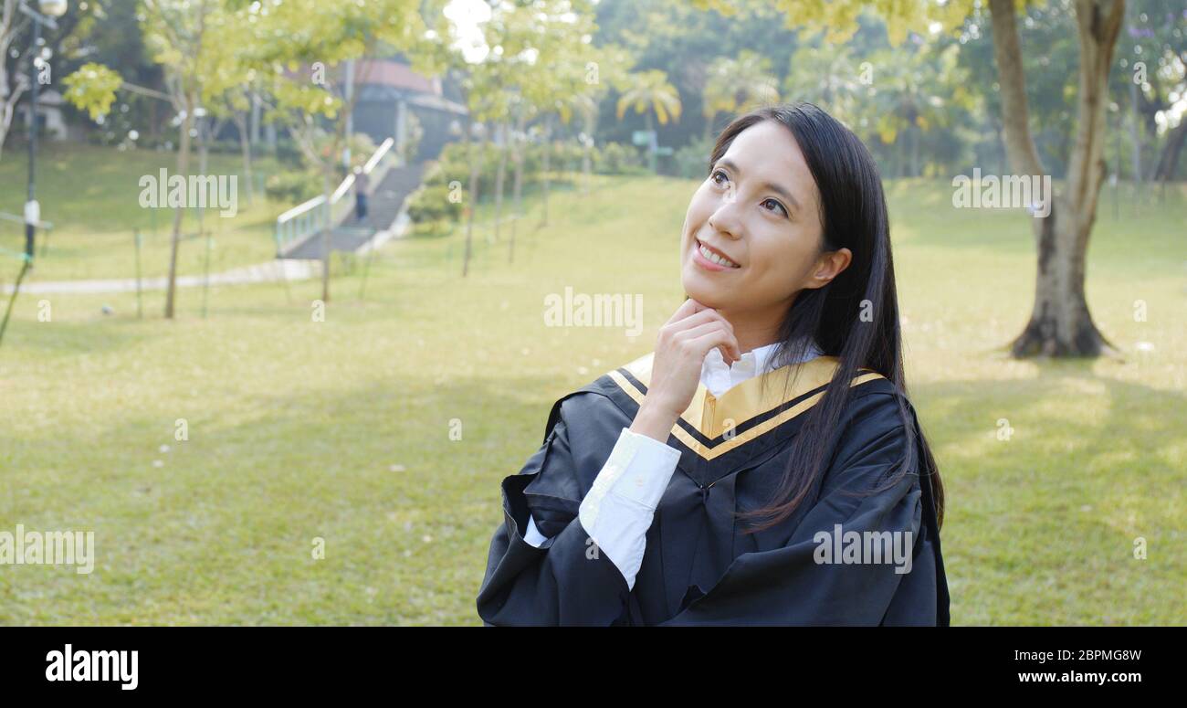 Asian Woman graduation Stock Photo - Alamy
