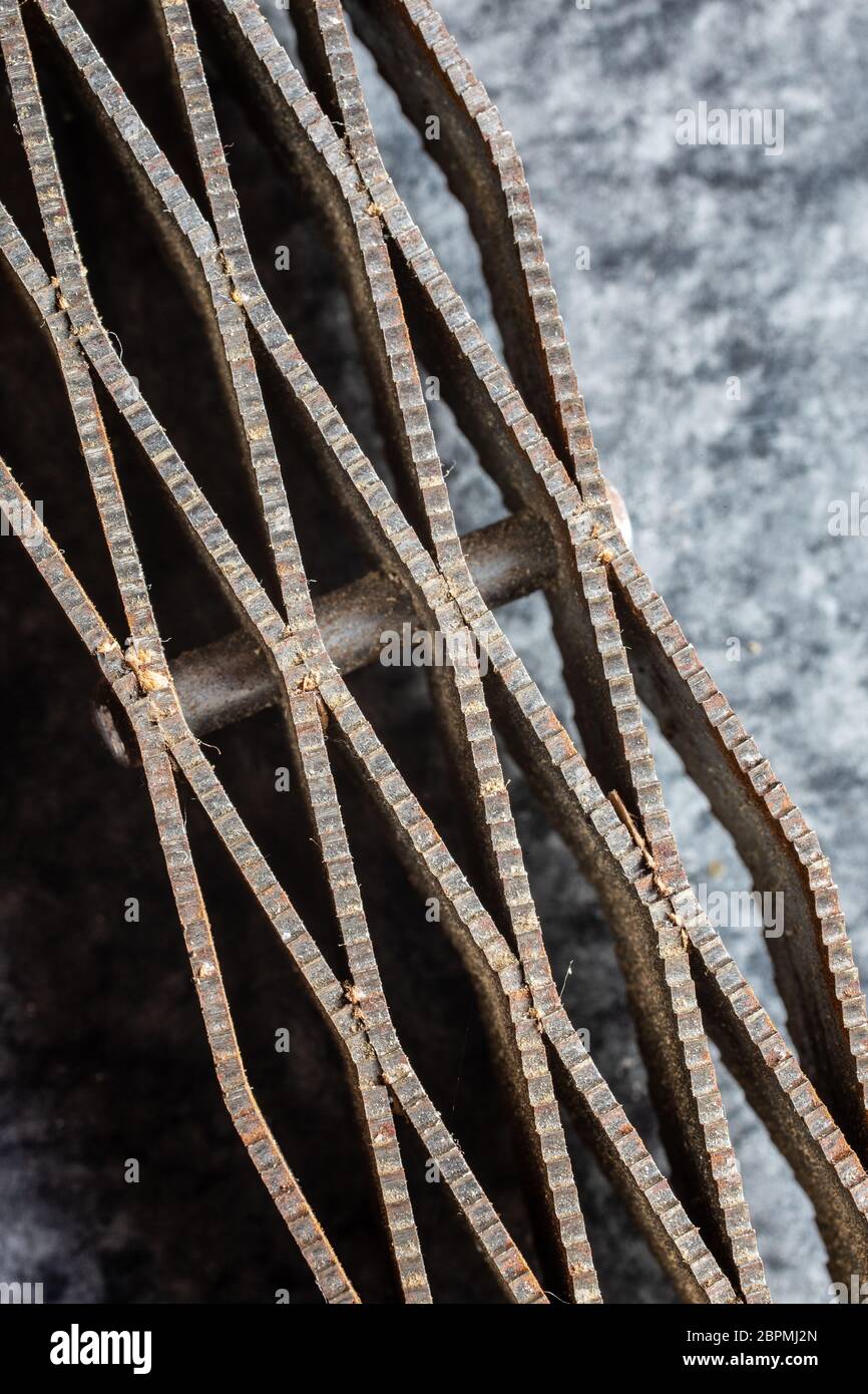 Metal teeth of a rasp Stock Photo - Alamy