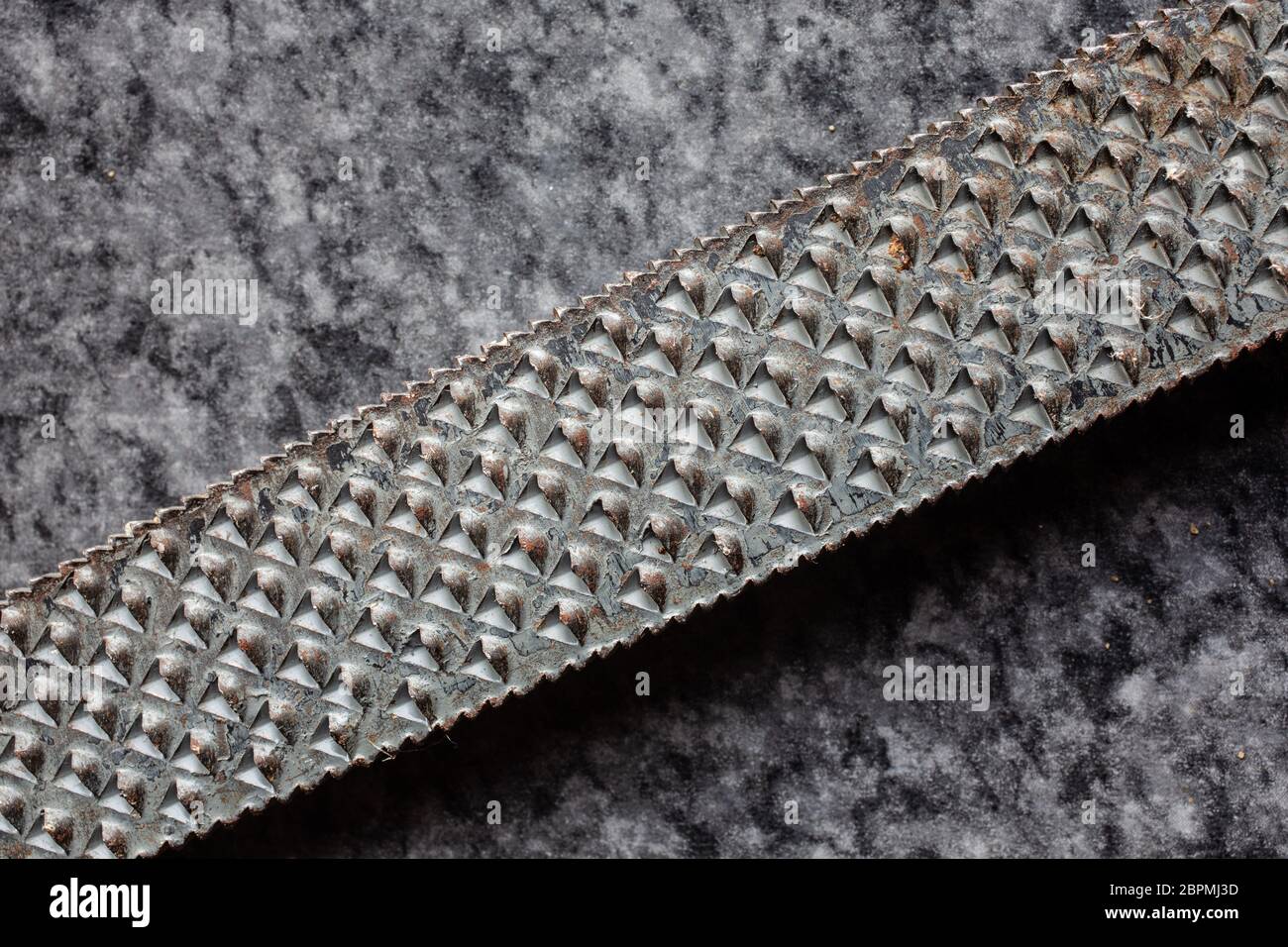 Metal teeth of a rasp Stock Photo - Alamy