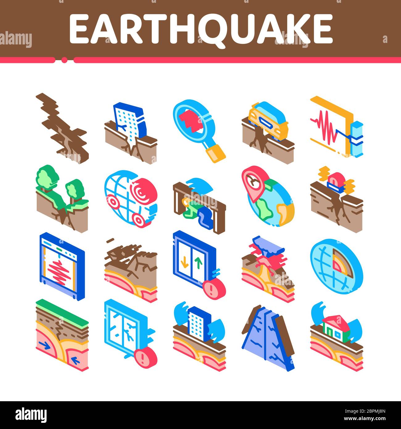 Earthquake Disaster Isometric Icons Set Vector Stock Vector Image & Art ... Earthquake Disaster Isometric Icons Set Vector Stock Vector Image & Art ...