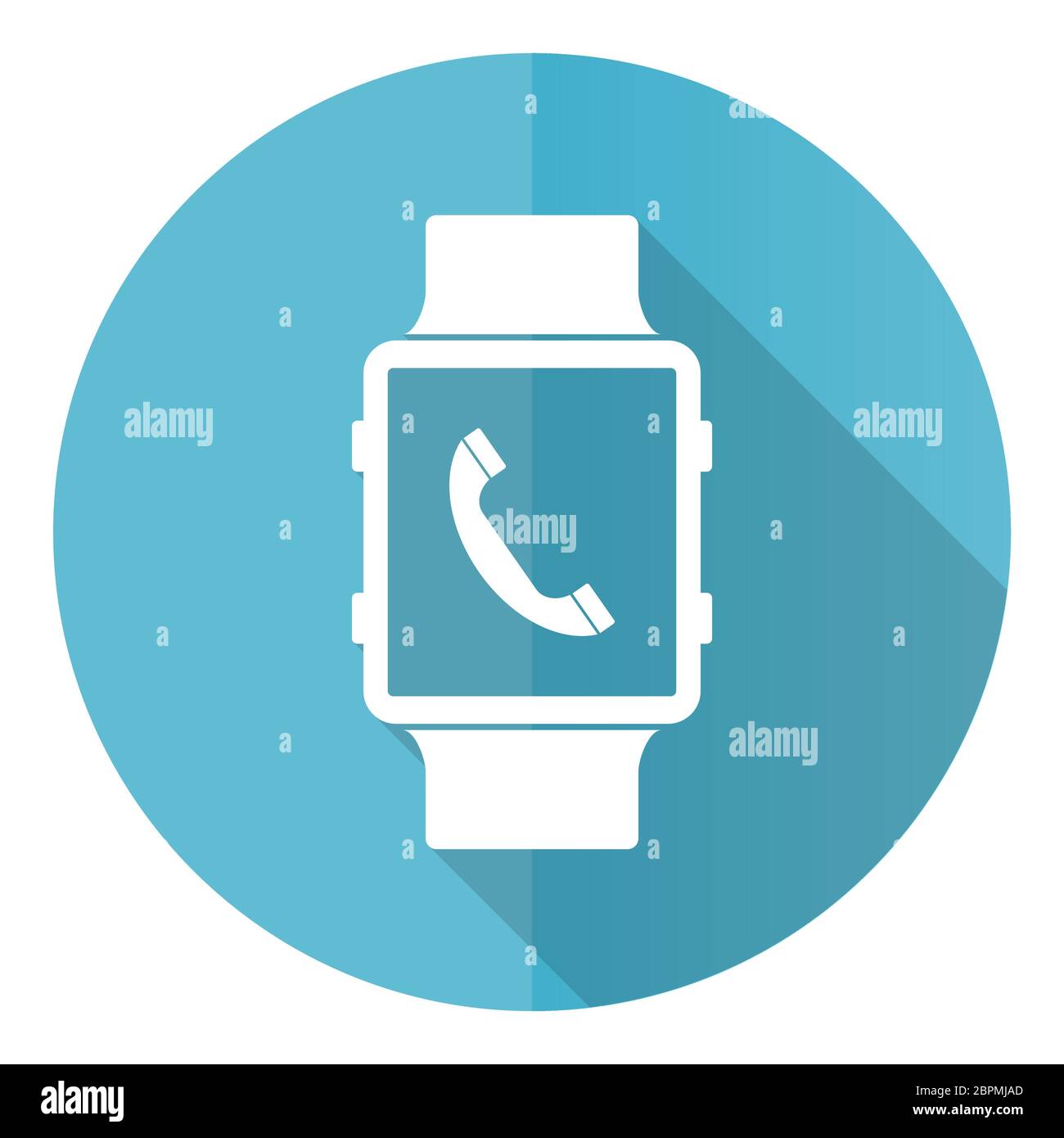 Circle smart watch white background Stock Vector Images - Alamy