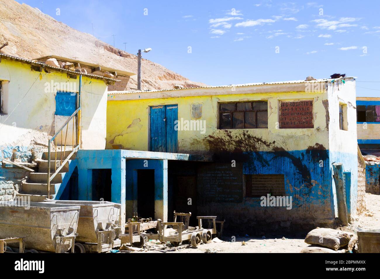 Potosi mine entrance view,Bolivia. Bolivian mining city Stock Photo - Alamy