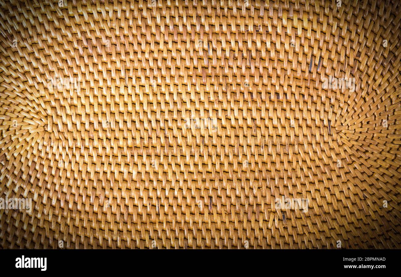 Weave pattern rattan background.Woven rattan with natural patterns are ...