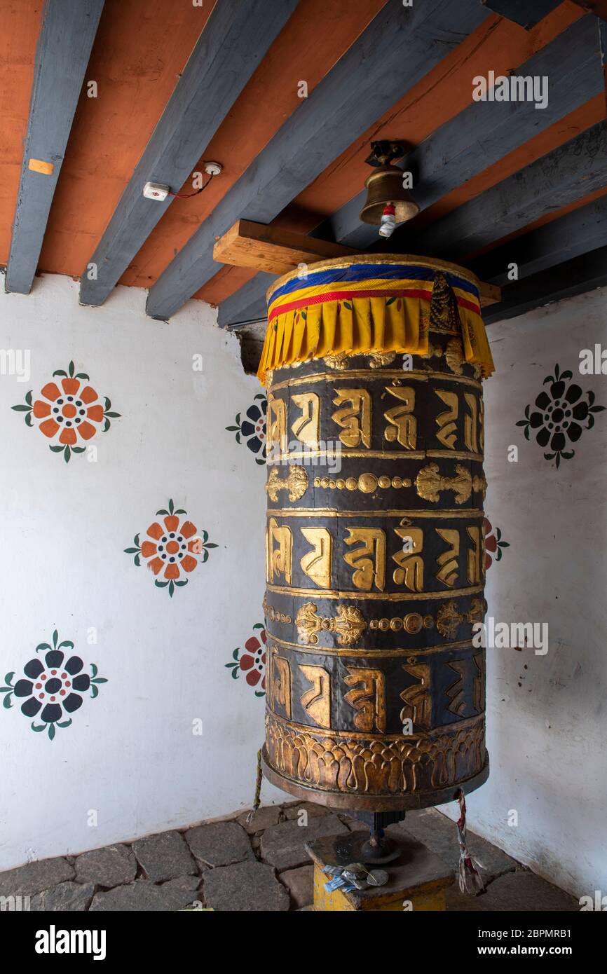 Bhutan, Punakha. Sopsokha village. Chimi Lhakhang monastery aka ...