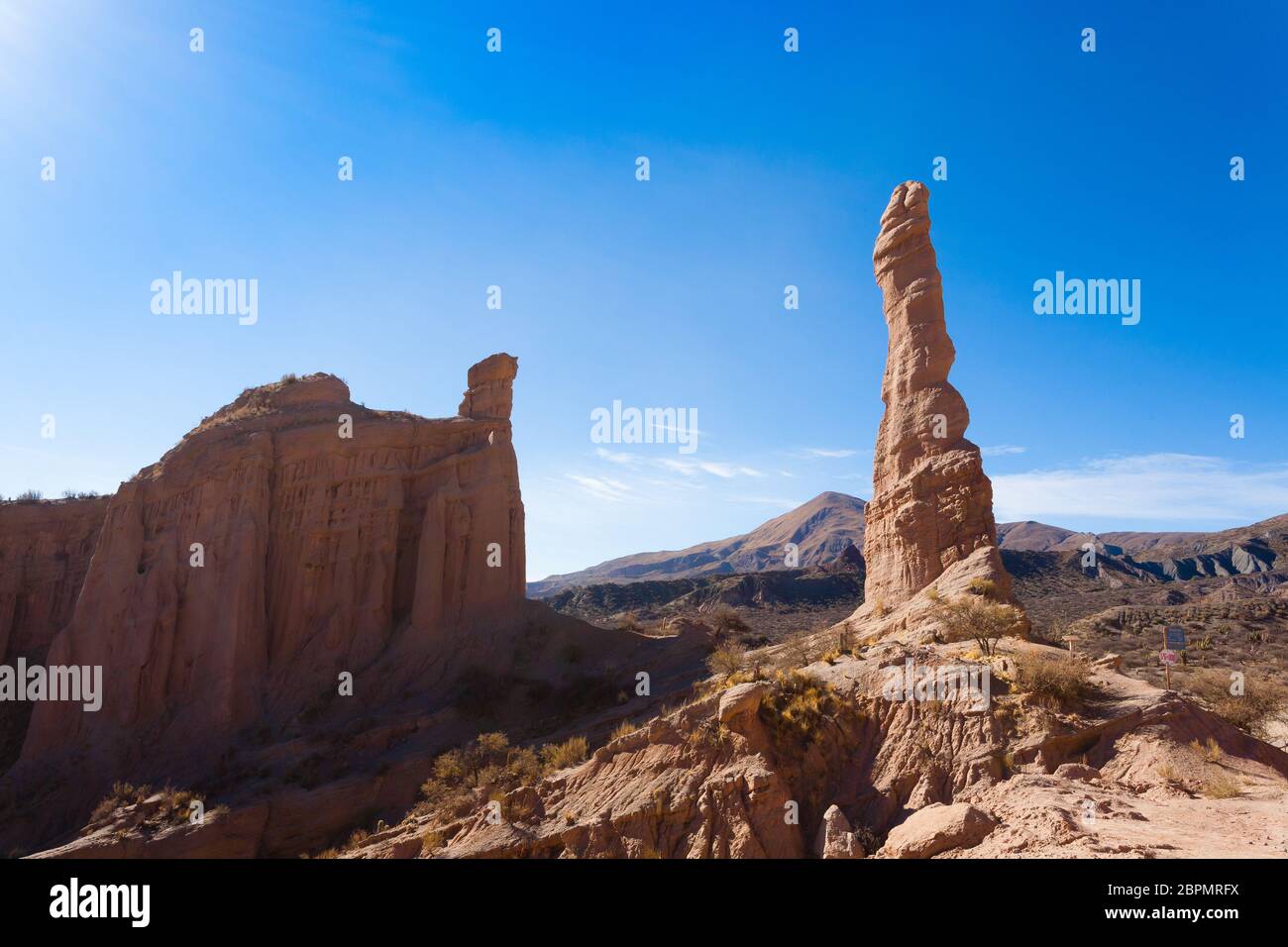 La Poronga rock formation,Bolivia.Quebrada de Palmira,Tupiza Stock ...