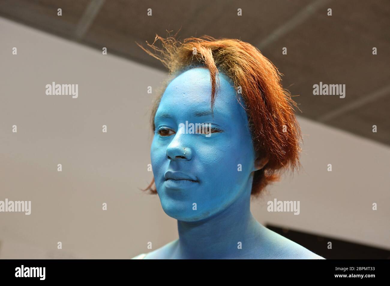 Make up and Body painting to create the Avatar characters at Kings ...