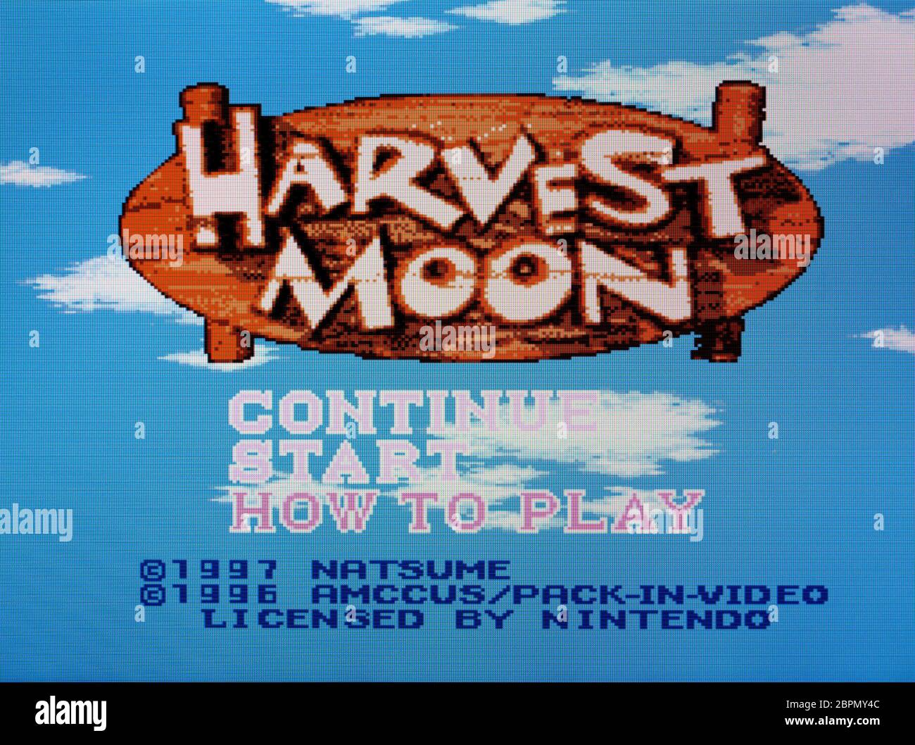 Harvest Moon - SNES Super Nintendo - Editorial use only Stock Photo - Alamy