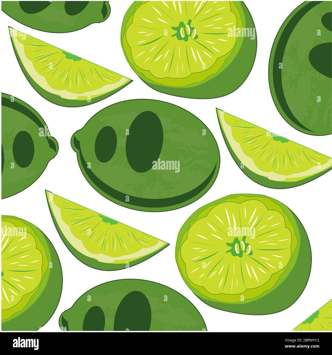 Vector illustration of the decorative pattern of the tropical fruit ...