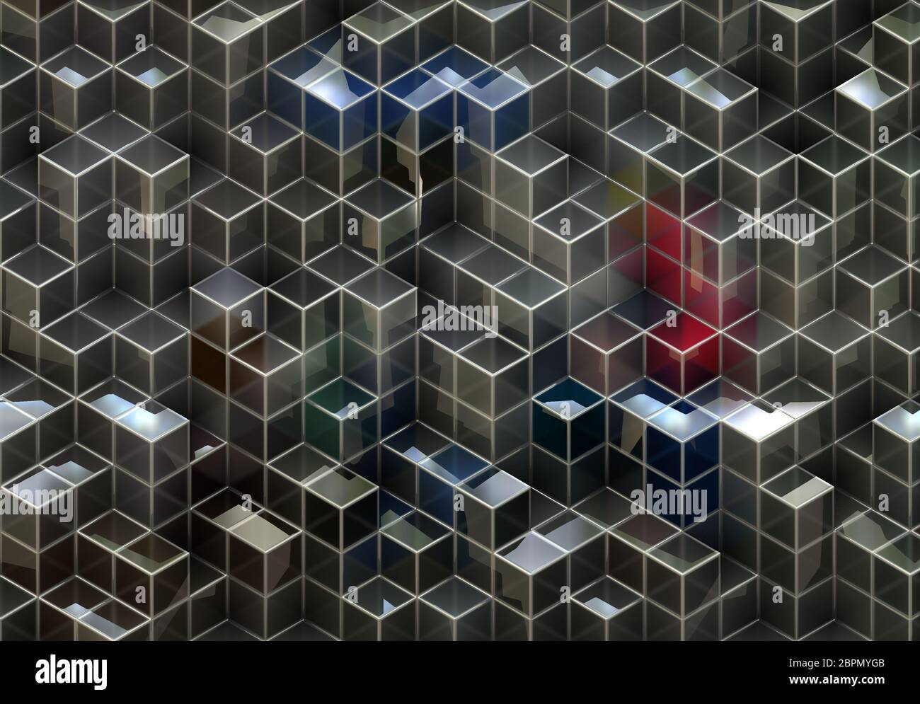 polished shiny 3d cubes Stock Photo - Alamy