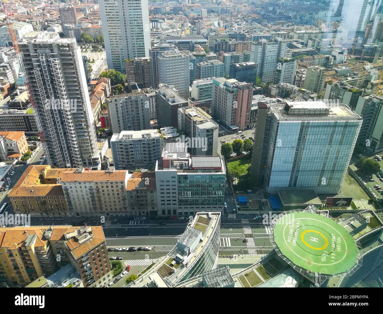 Milan aerial view hi-res stock photography and images - Alamy
