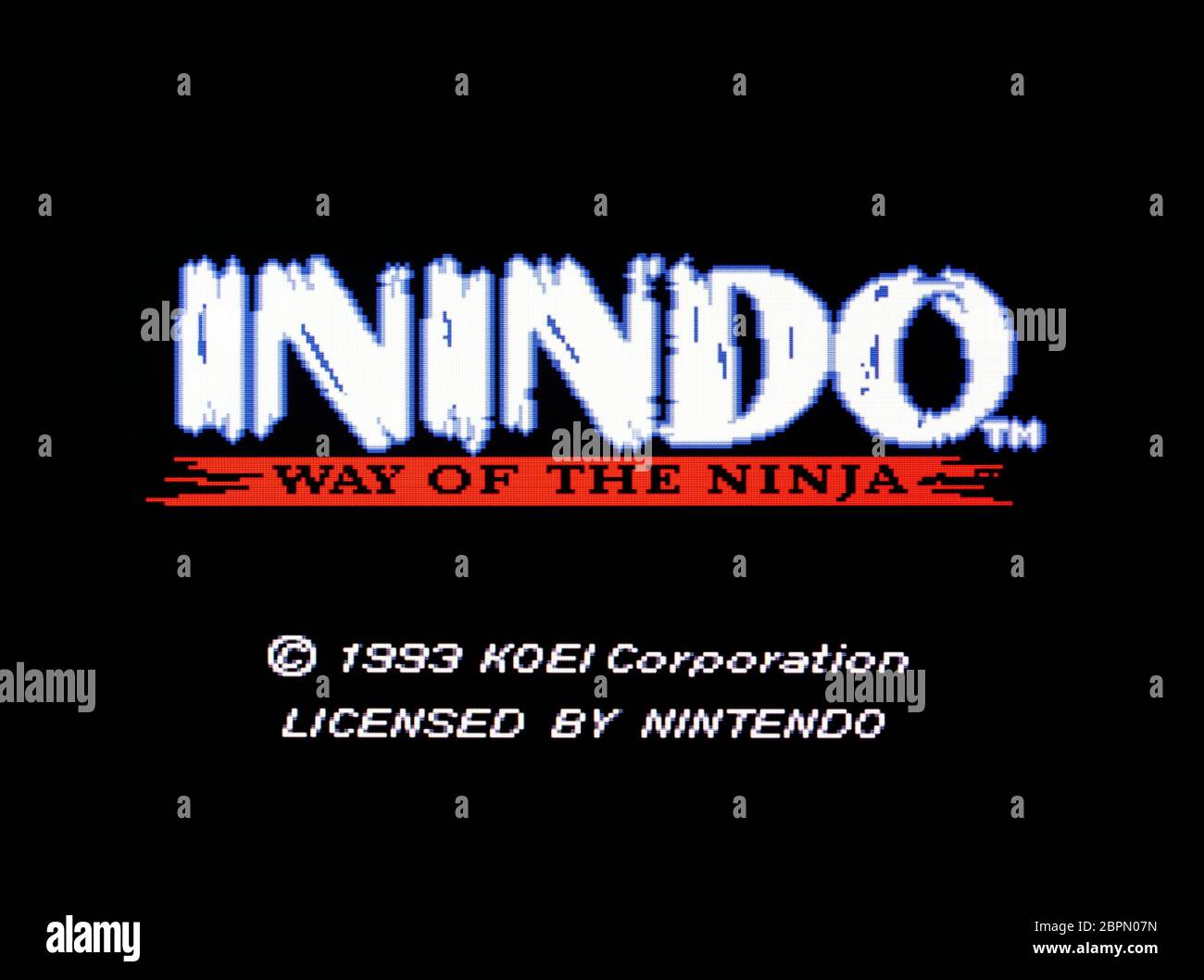 Inindo Way of the Ninja - SNES Super Nintendo - Editorial use only ...