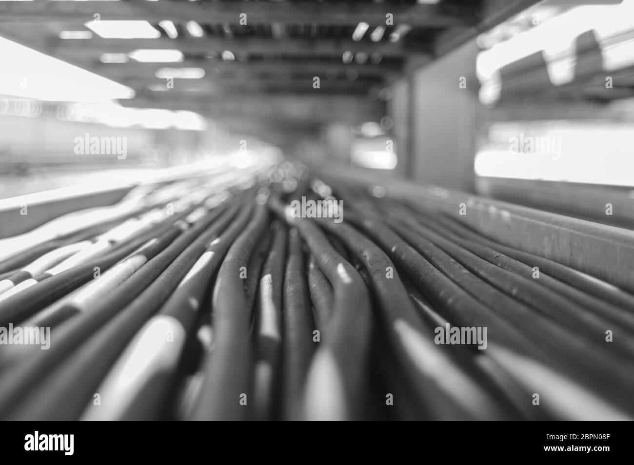 Production wiring.Electrical wiring.Electric wires.Cable wiring ...