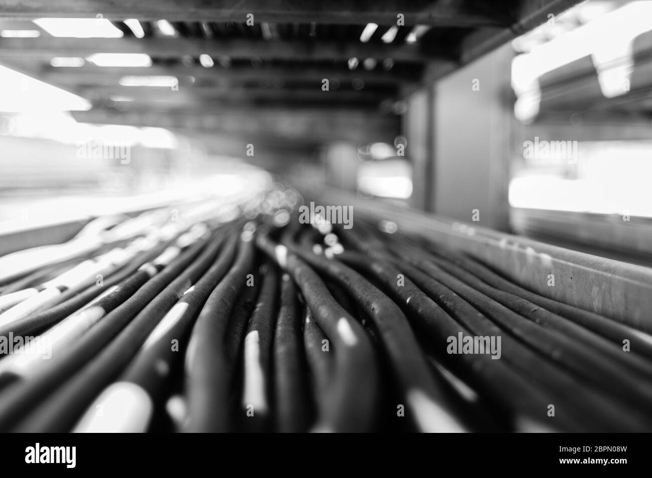 Production wiring.Electrical wiring.Electric wires.Cable wiring ...