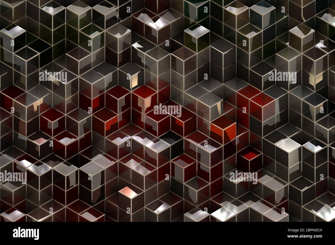 polished shiny 3d cubes Stock Photo - Alamy