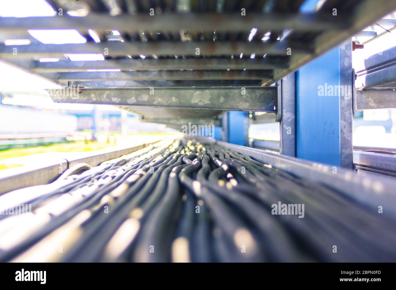 Production wiring.Electrical wiring.Electric wires.Cable wiring ...