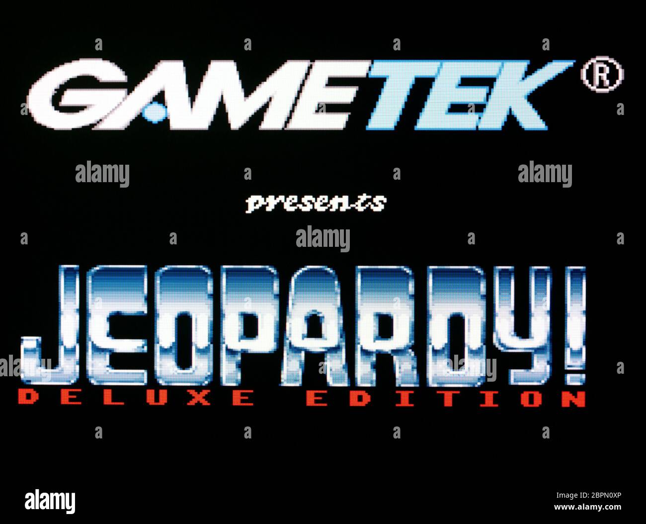 Jeopardy Deluxe Edition - SNES Super Nintendo - Editorial use only ...