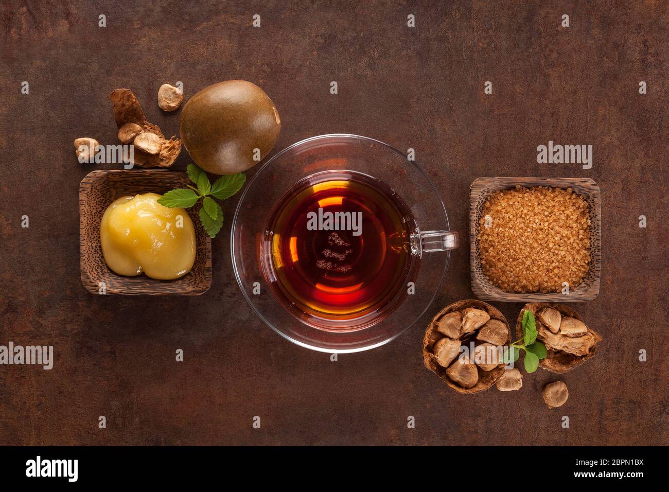 Luo Han Guo aka Monk fruit natural herbal remedy from above. Powerful ...