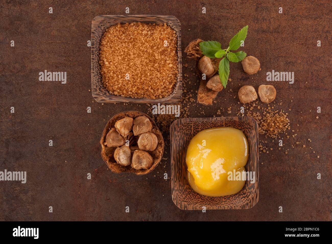 Luo Han Guo aka Monk fruit natural herbal remedy and sugar, honey from ...