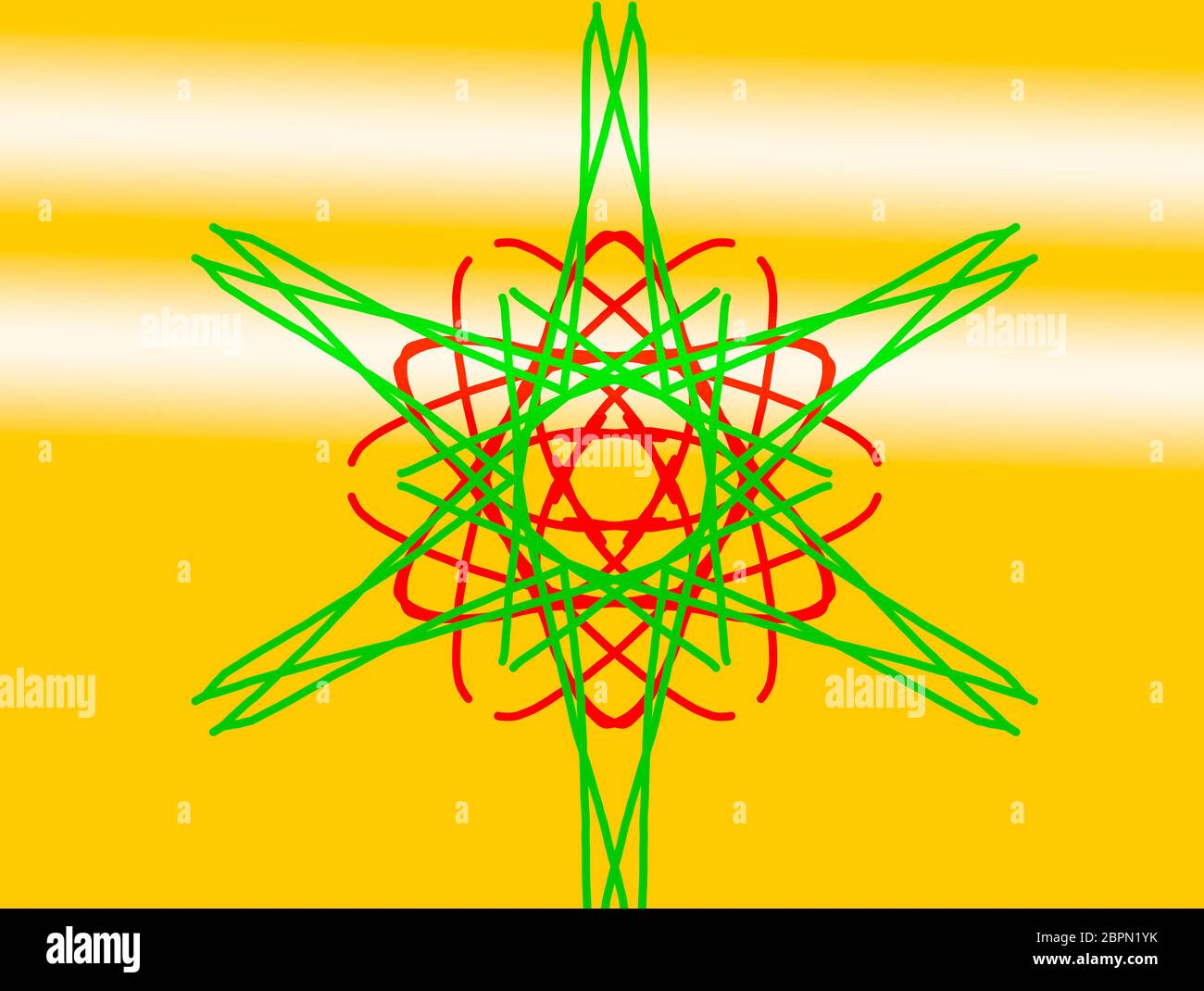 symmetrical mandala as artwork 3D rendering Stock Photo - Alamy